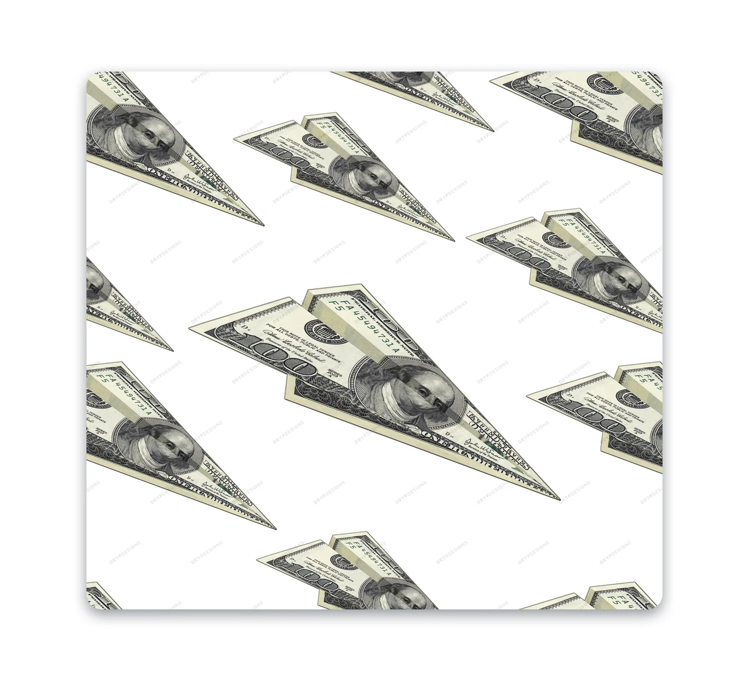 Pink 100 Dollar Bills Seamless Money Background — drypdesigns