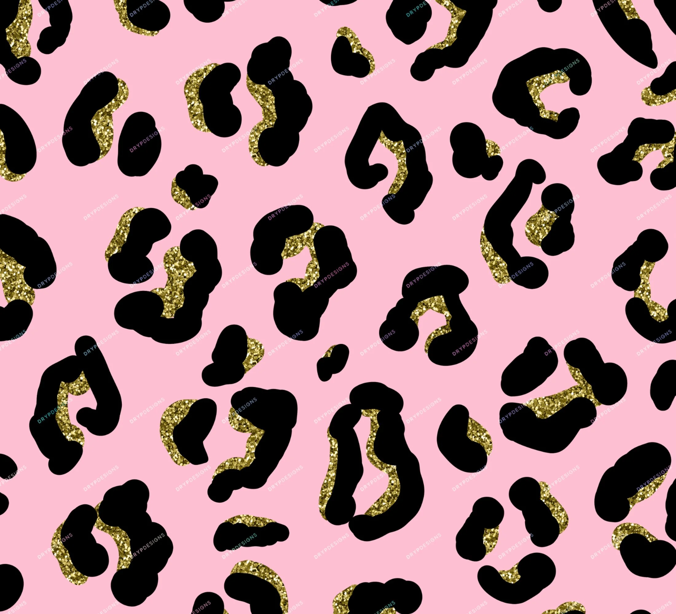 Realistic Pink Leopard Print Seamless Background — drypdesigns