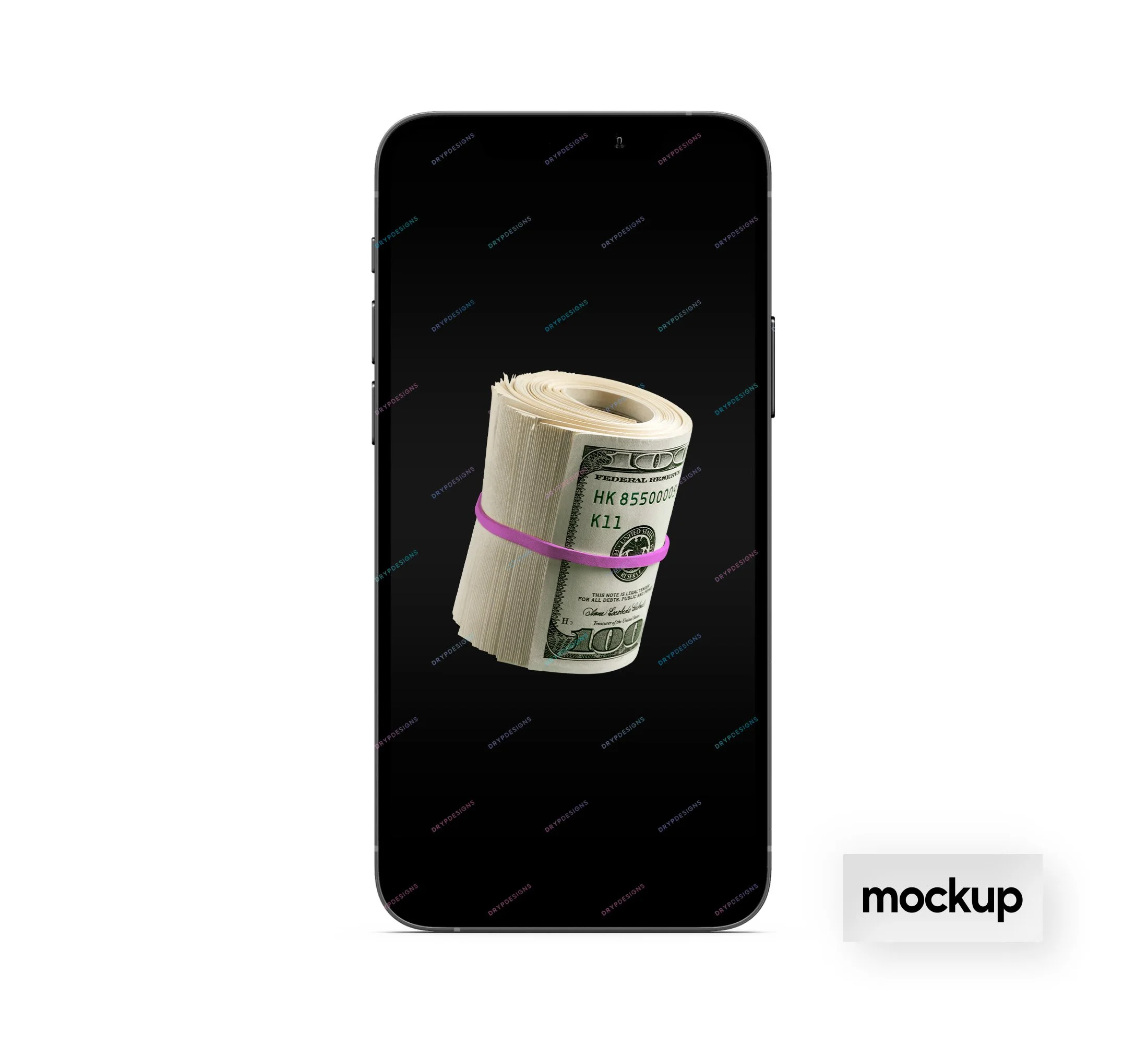 Dripping Pink + Gold Money PNG Overlay — drypdesigns