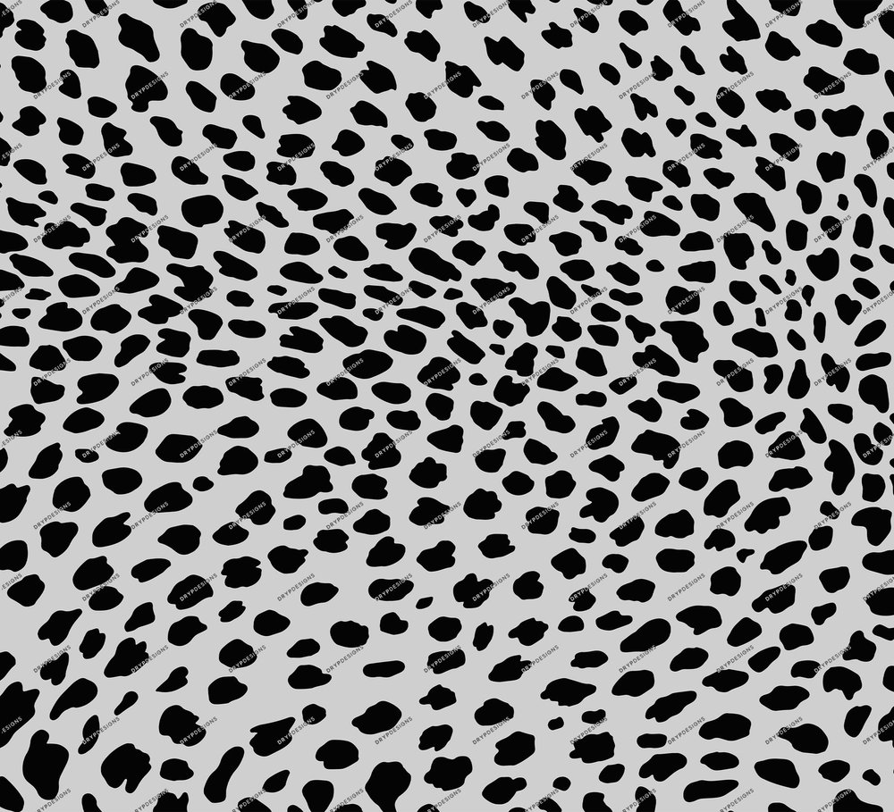 Black + Gray Leopard Print Seamless Pattern — drypdesigns