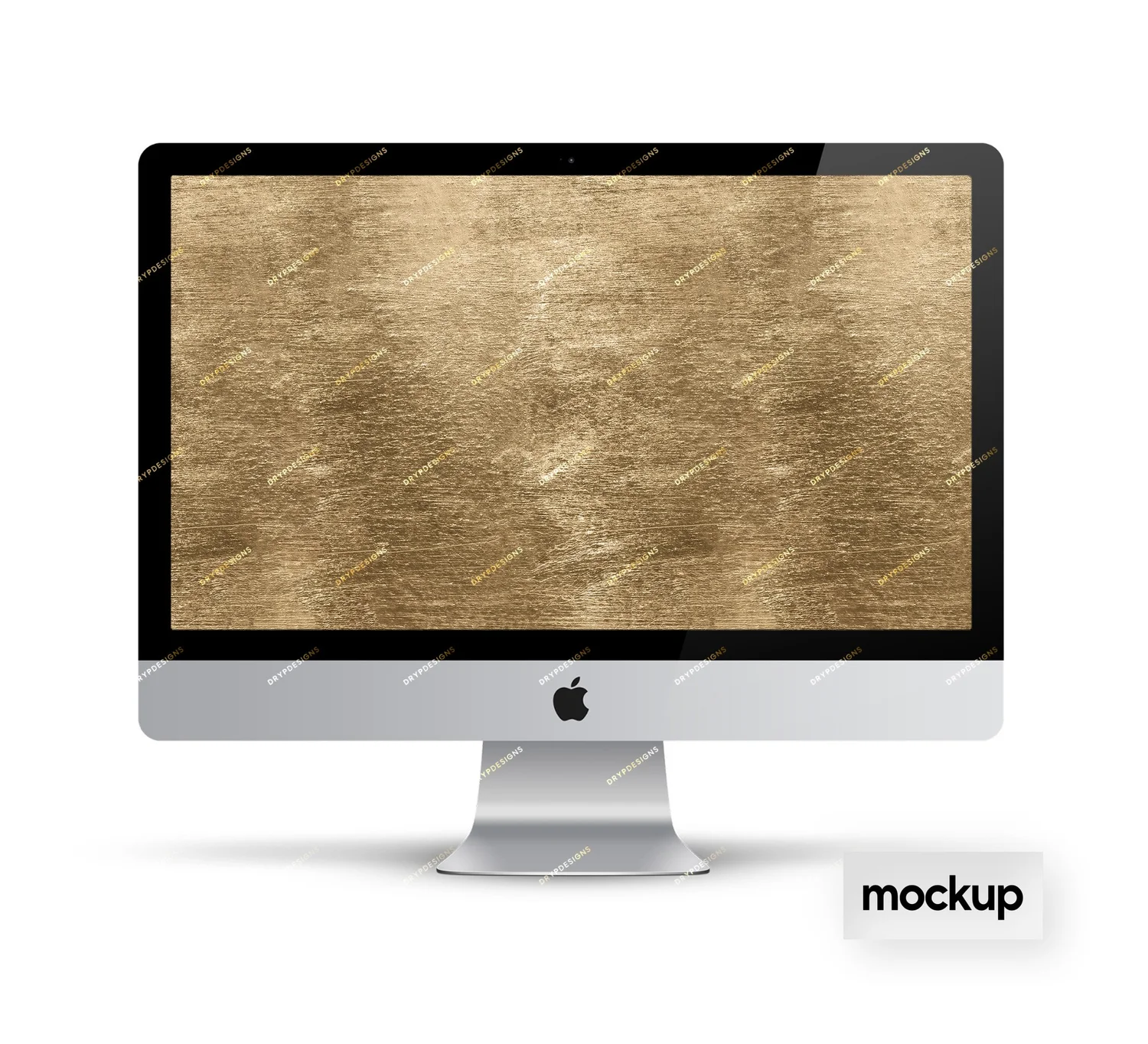 Brushed Metal Texture Apple