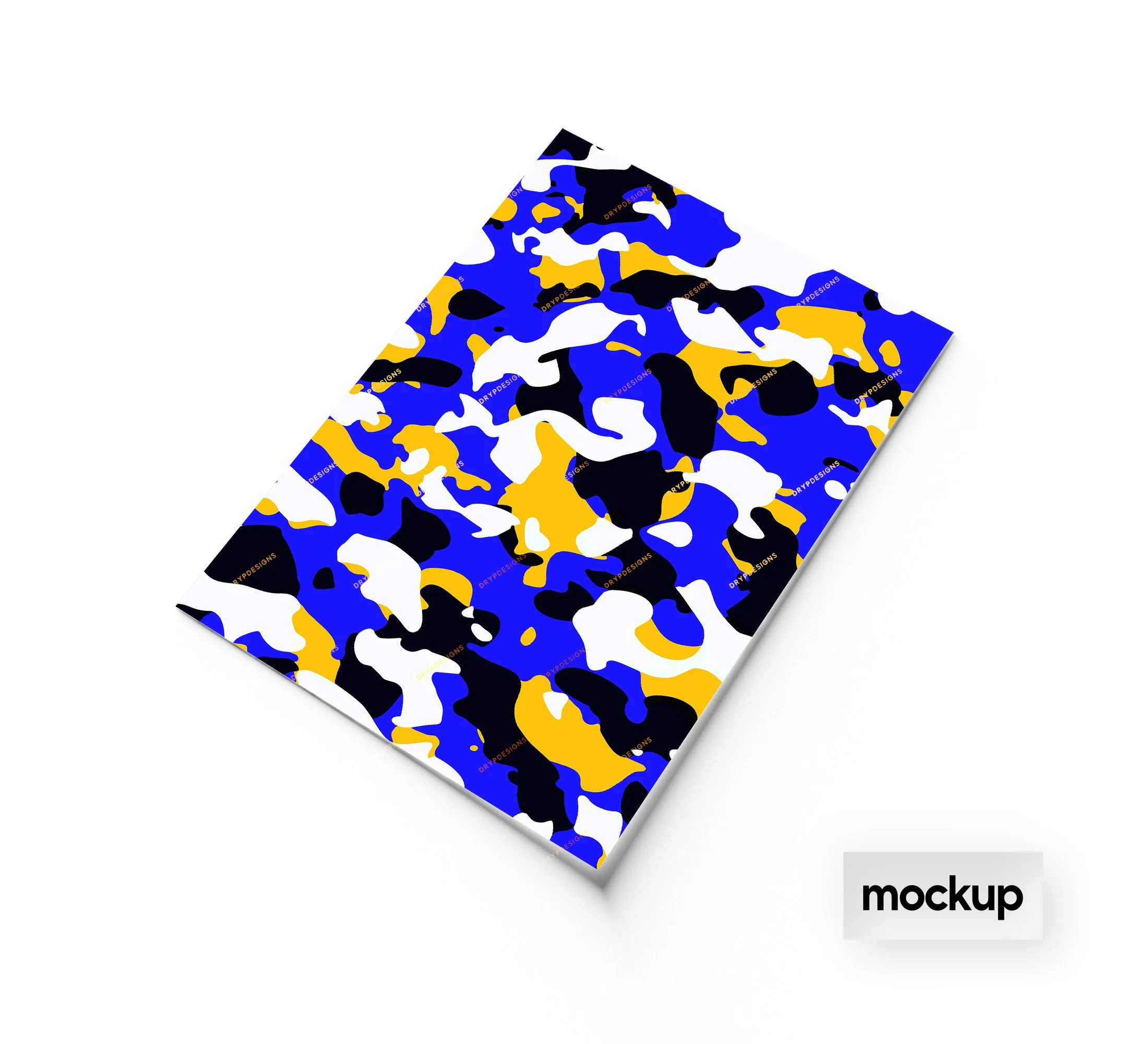 Blue Camouflage Seamless Digital Paper — drypdesigns