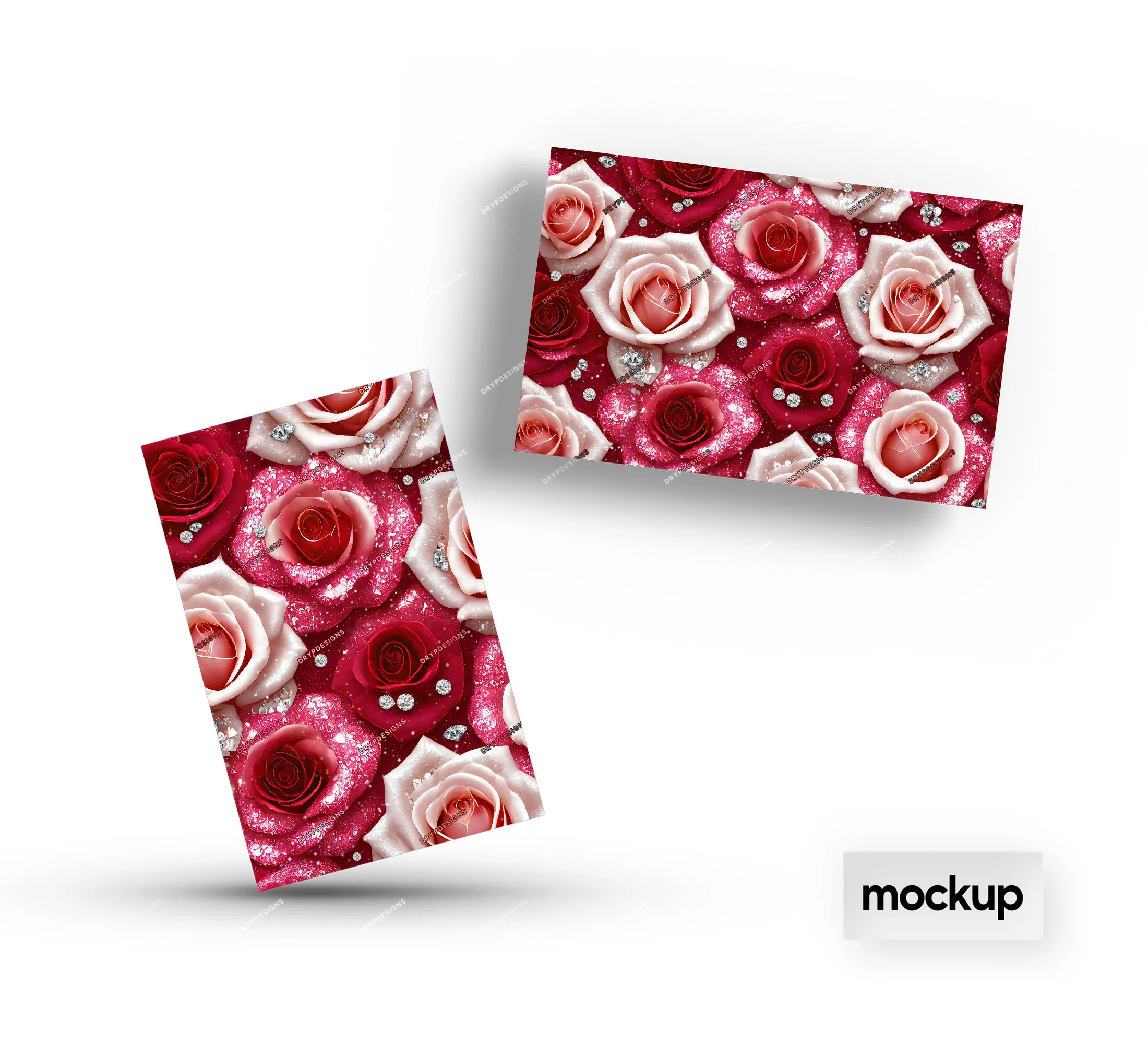 Rose Gold Diamonds Seamless Background — drypdesigns