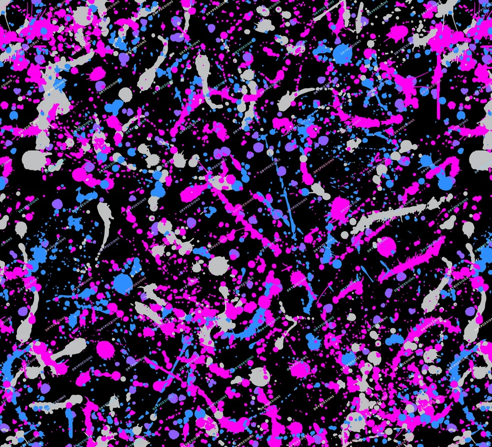 Lime Green Neon Paint Splatter Seamless — drypdesigns