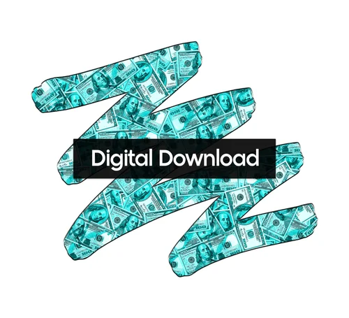 Blue 100 Dollar Bill Money PNG Graphic Front Back — drypdesigns