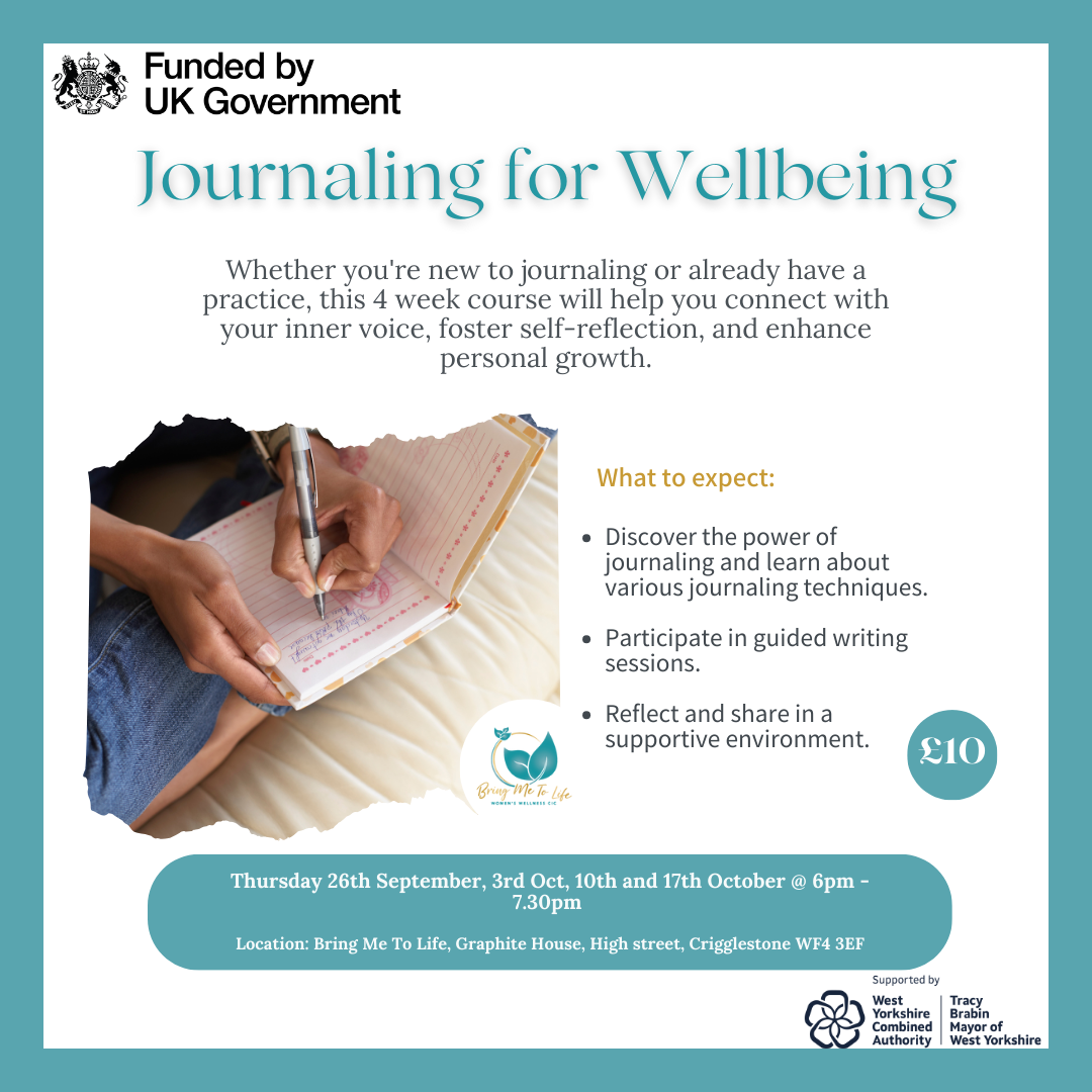 Journaling for Wellbeing Course — Bring Me To Life