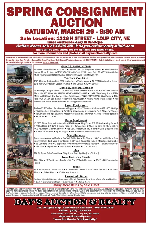 2024 Fall Machinery Consignment Auction — Day's Auction & Realty
