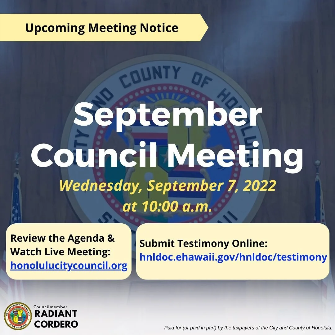 D7 - Radiant Cordero — Honolulu City Council