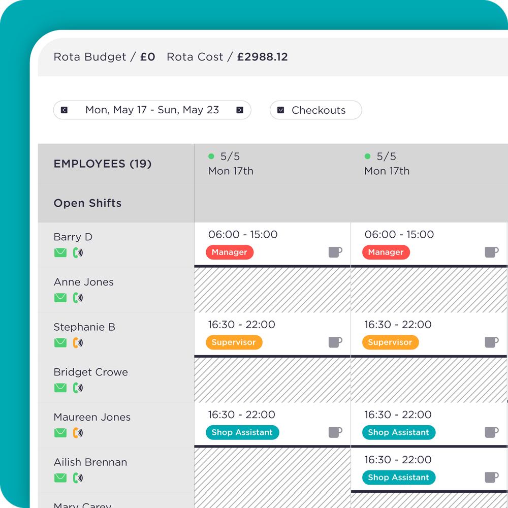 Rota Planning — GigGrafter
