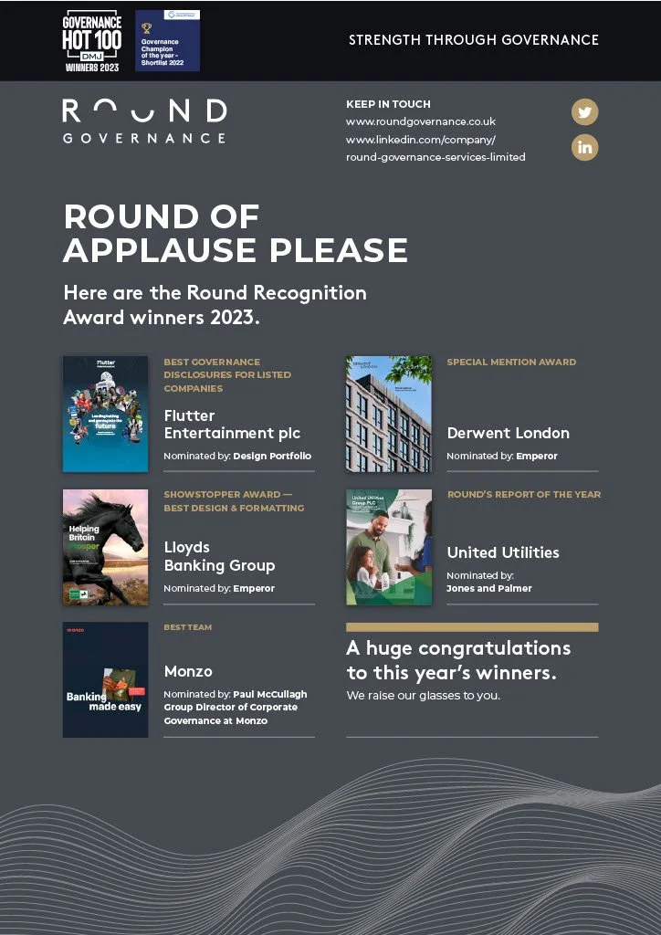 The Round Recognition Award Winners 2023 — Round Governance