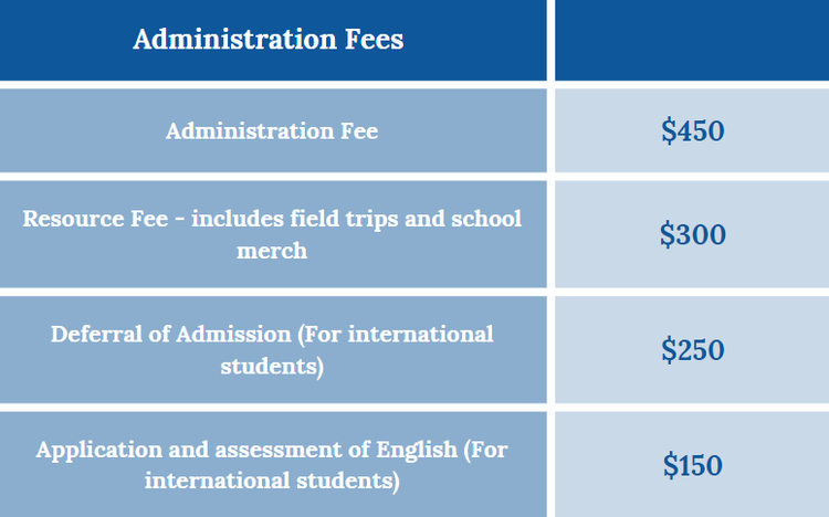 Fees — Toronto STEM School