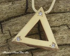 Delta Sigma Theta 14K All Diamond Delta Pendant — Fourteen Karat Plus, Inc.