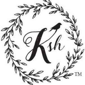 Monogram Letter Ksh In Pink