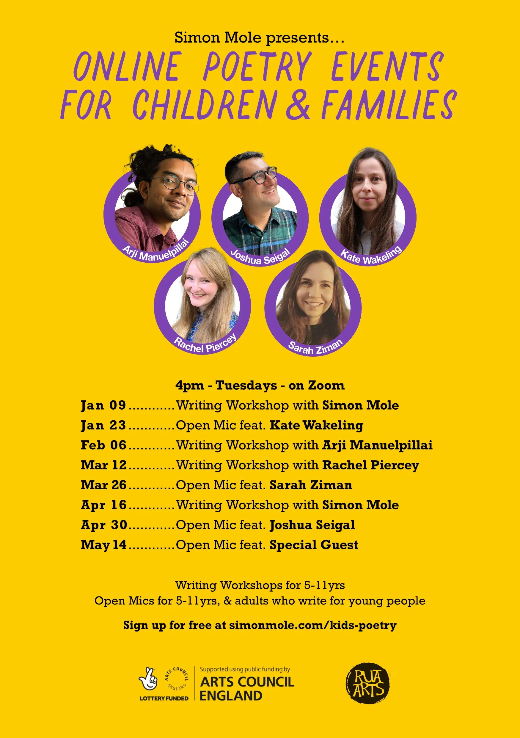 KIDS POETRY SIGN UP 2024 — Simon Mole