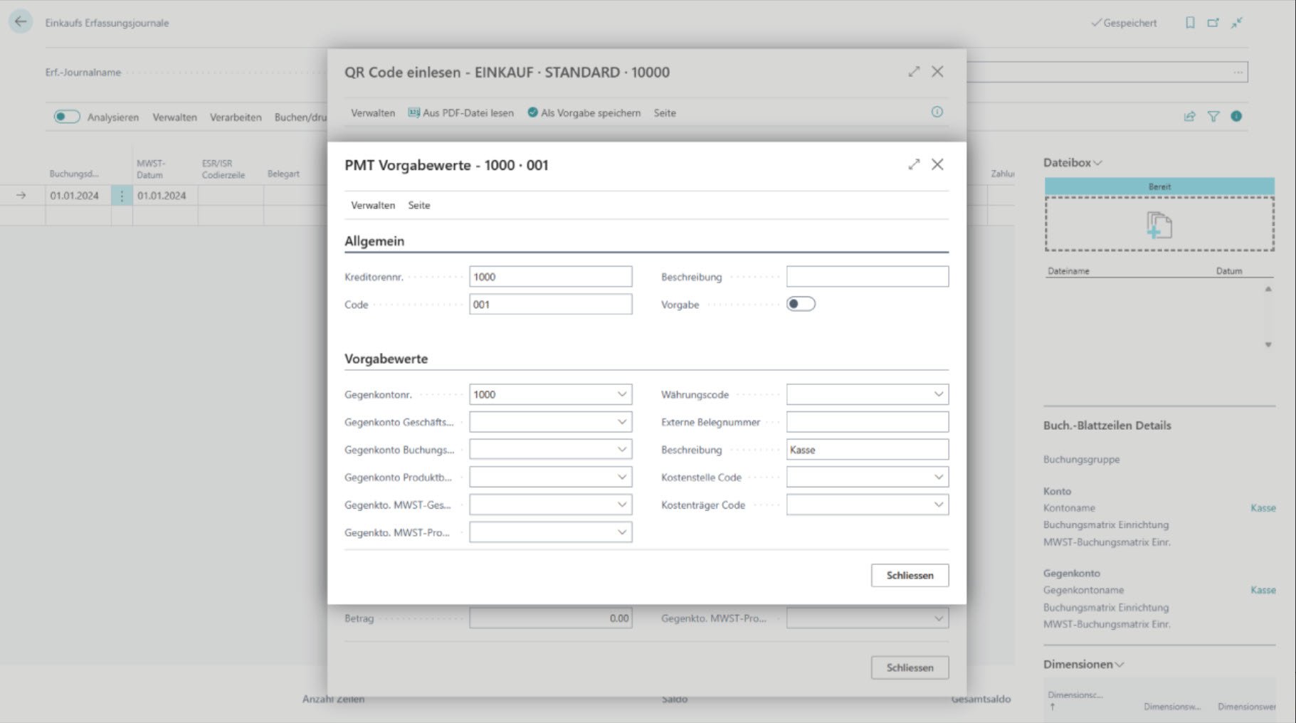 Business Central Payment App der decs ag — decs.ch