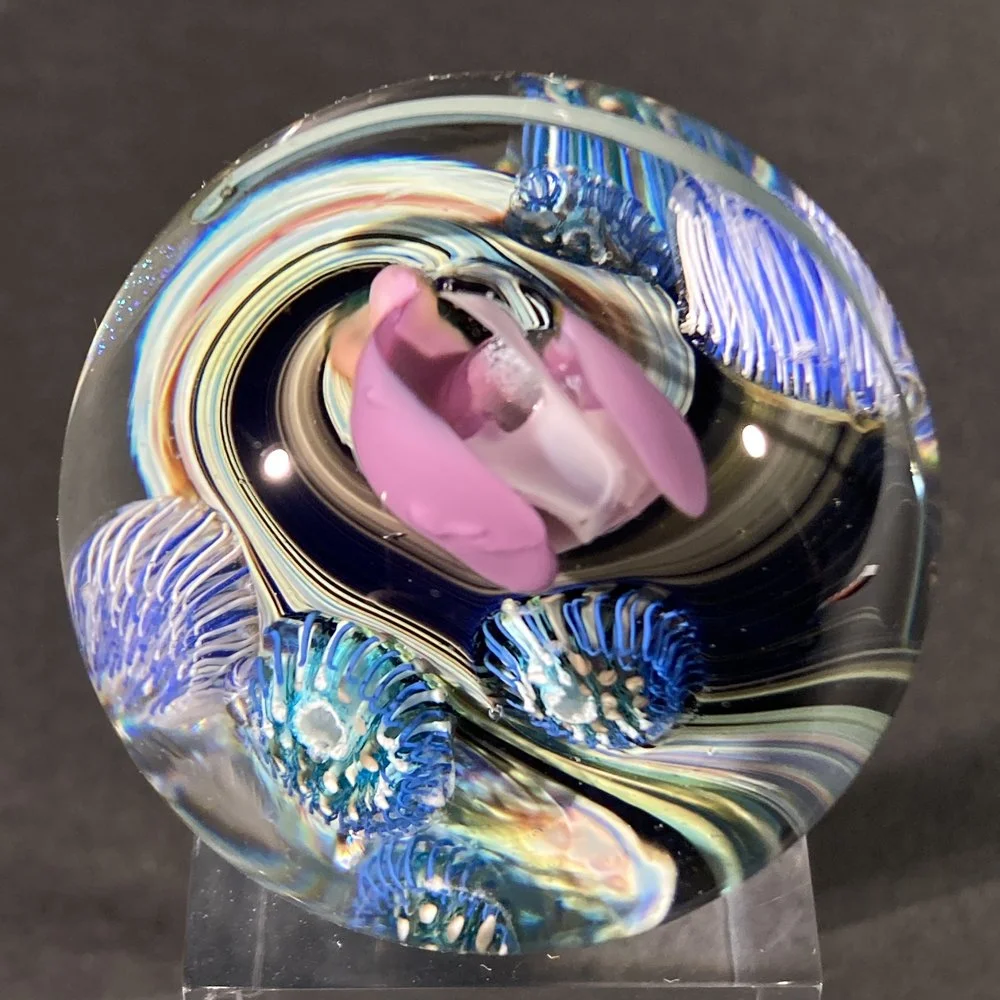 Acrylic Dimple Stand, 0.75" tall | Josh Simpson Glass