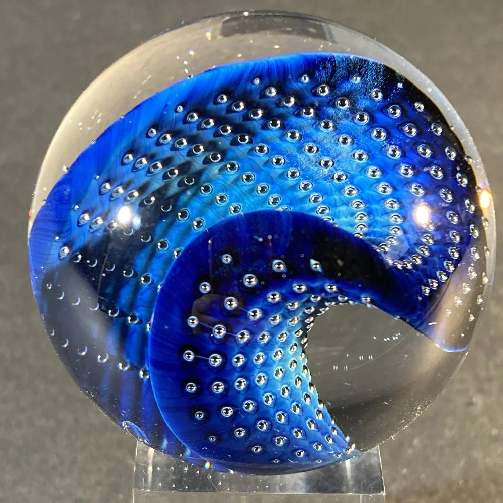 Acrylic Dimple Stand, 2.5" tall | Josh Simpson Glass