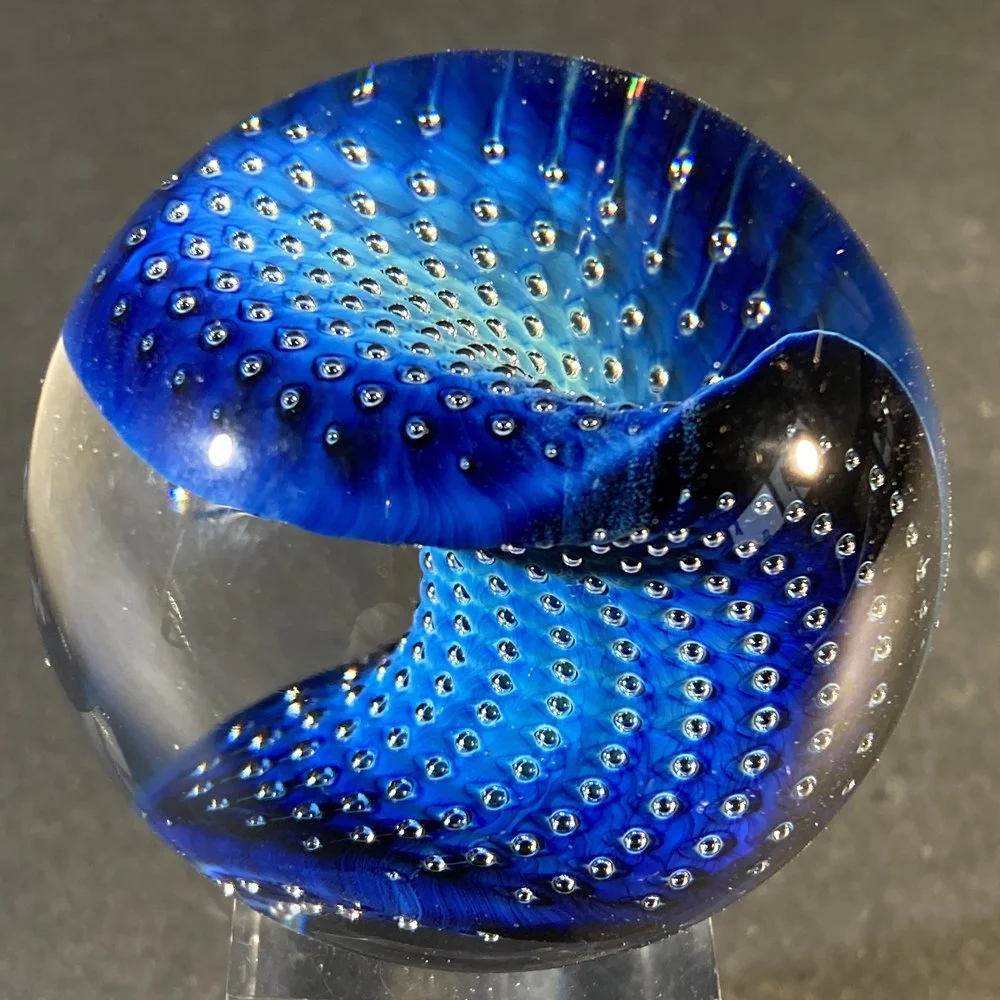 Acrylic Dimple Stand, 2" tall | Josh Simpson Glass