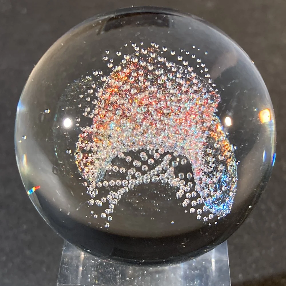 Acrylic Dimple Stand, .75" tall | Josh Simpson Glass