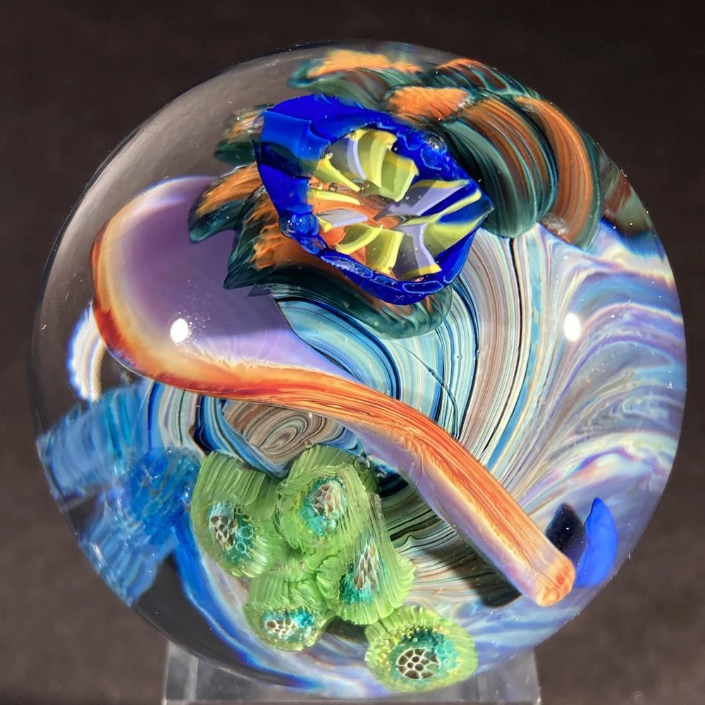 Acrylic Dimple Stand, 2.5" tall | Josh Simpson Glass