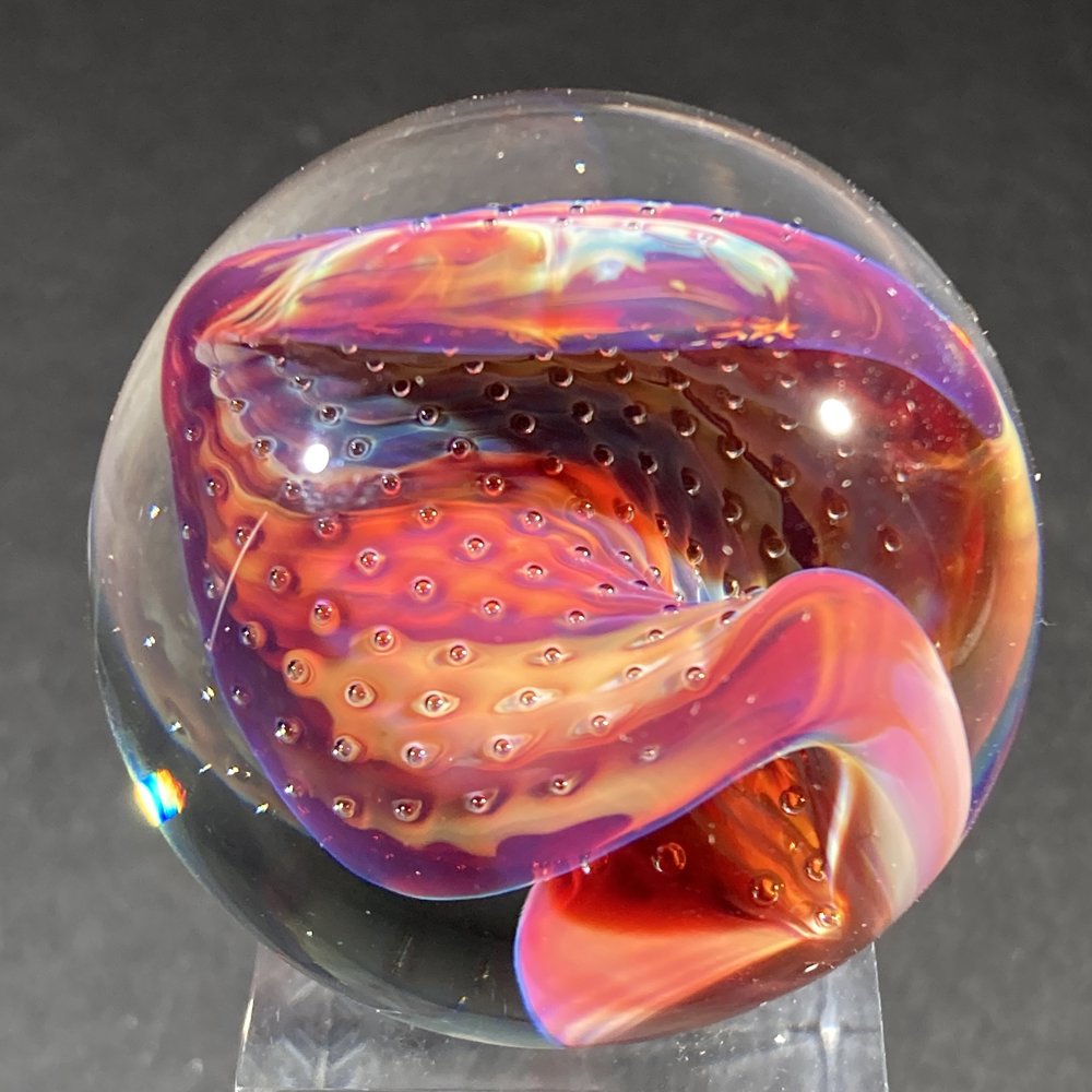 Acrylic Dimple Stand, .75" tall | Josh Simpson Glass