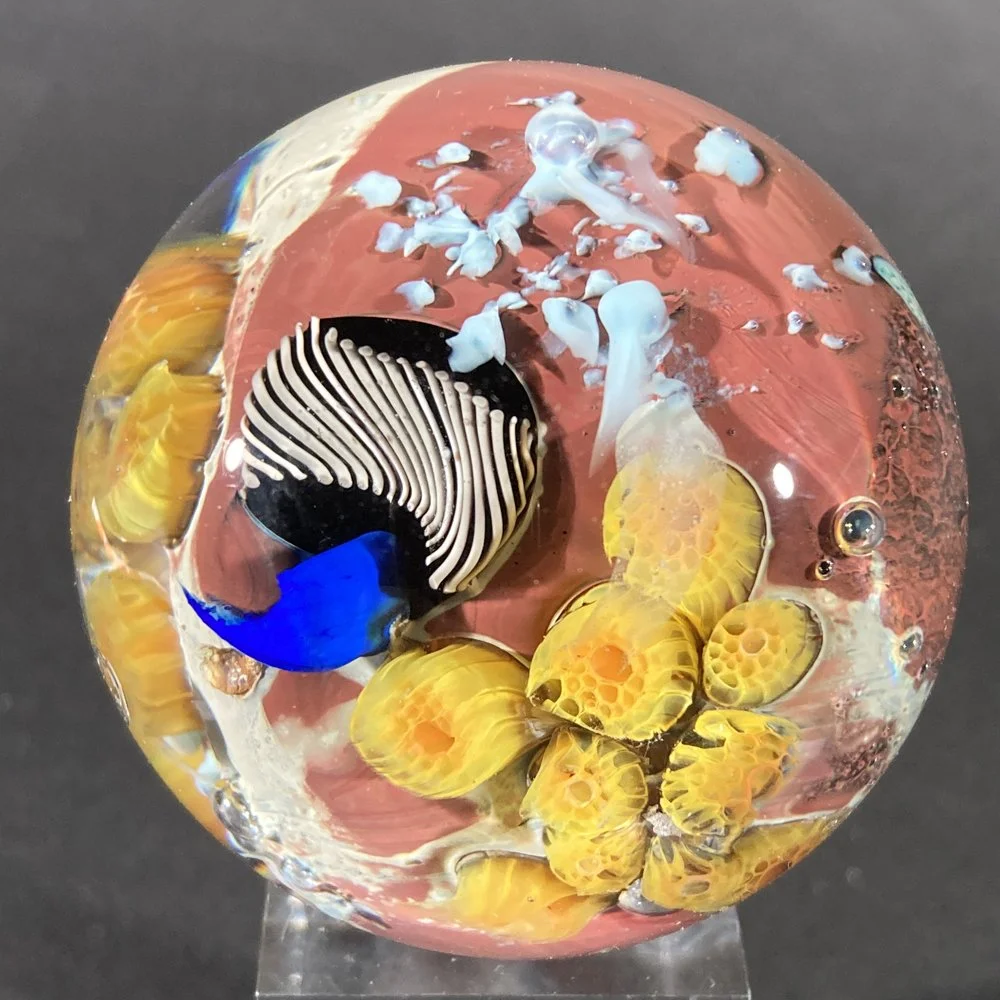 Acrylic Dimple Stand, 2" tall | Josh Simpson Glass