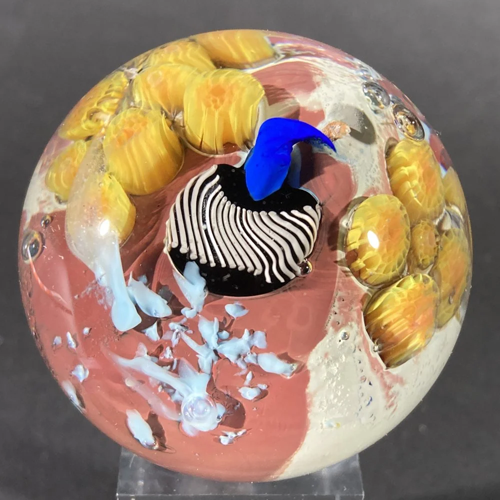 Acrylic Dimple Stand, 2" tall | Josh Simpson Glass