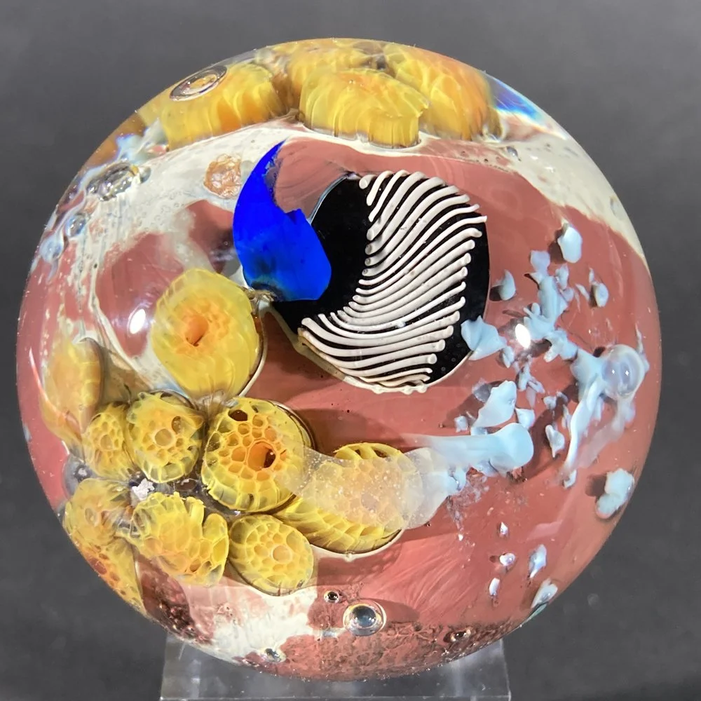 Acrylic Dimple Stand, 2" tall | Josh Simpson Glass