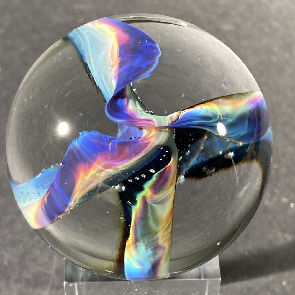 Acrylic Dimple Stand, 2" tall | Josh Simpson Glass