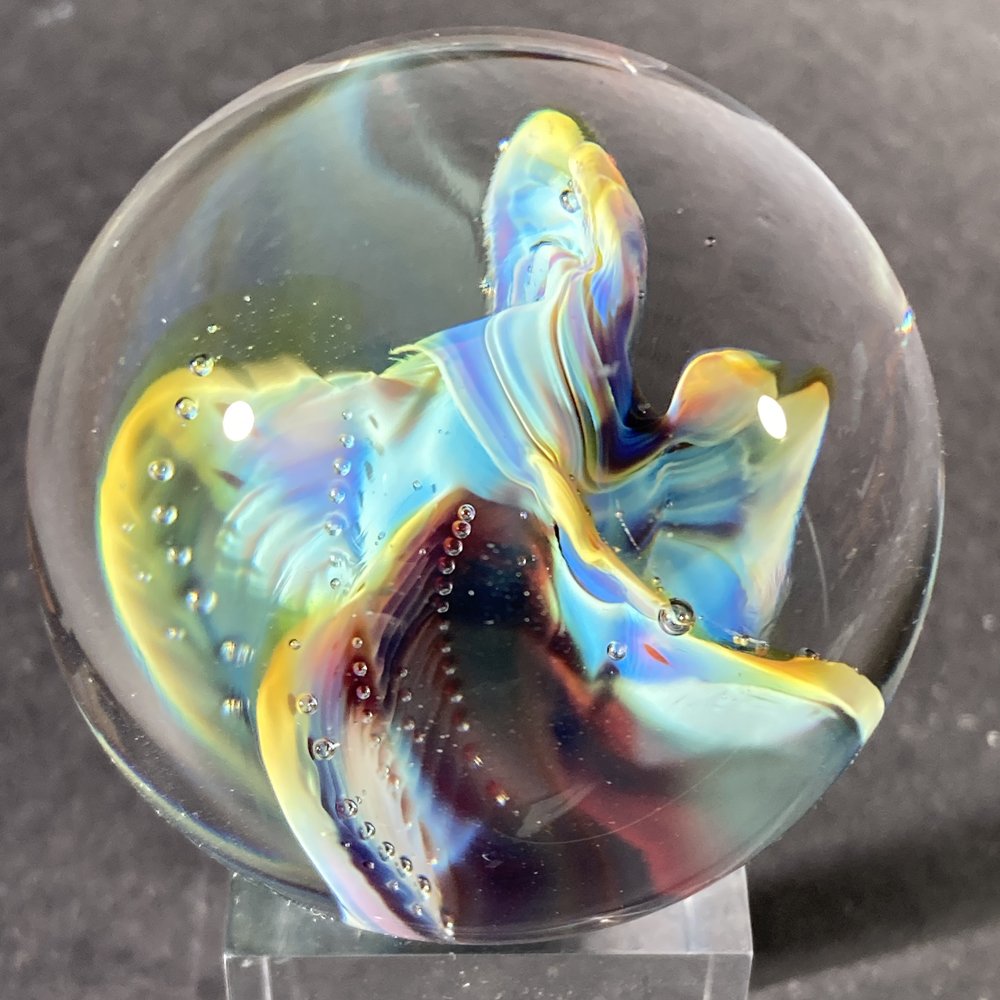 Acrylic Dimple Stand, 2.5" tall | Josh Simpson Glass