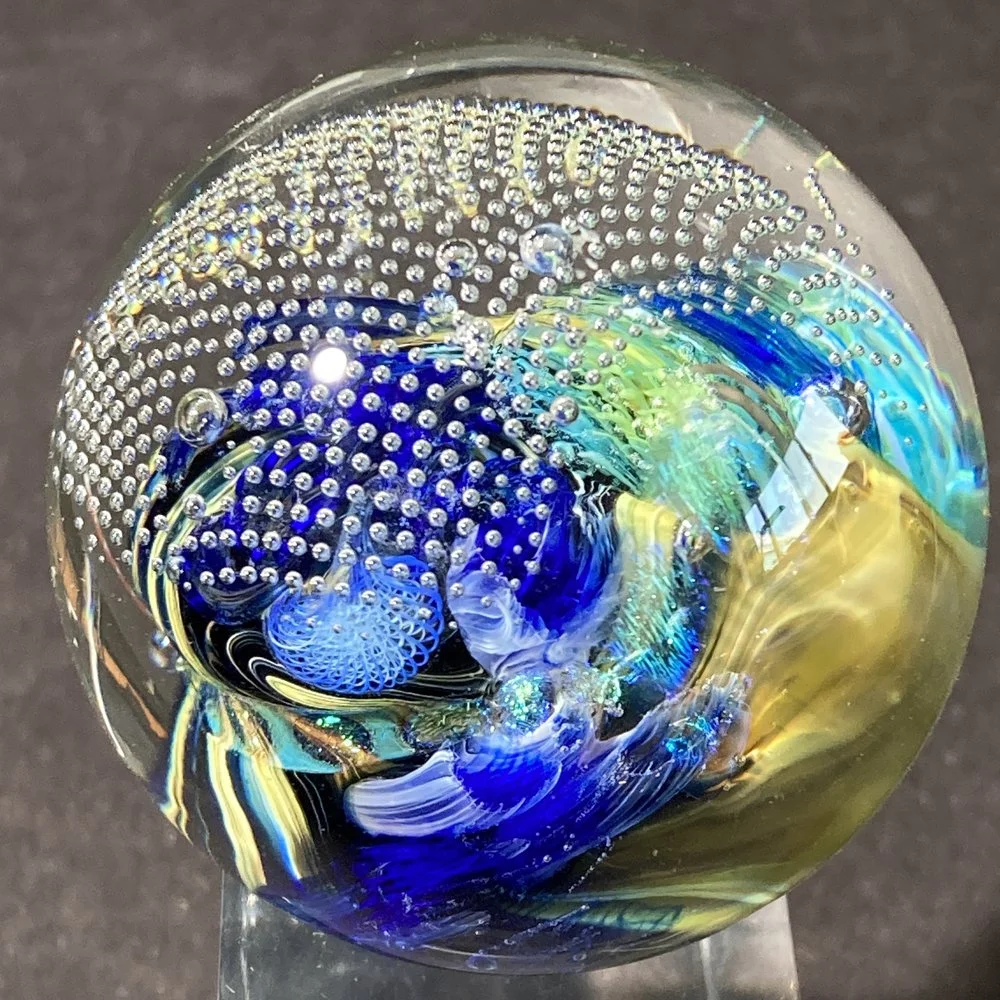 Acrylic Dimple Stand, 2.5" tall | Josh Simpson Glass