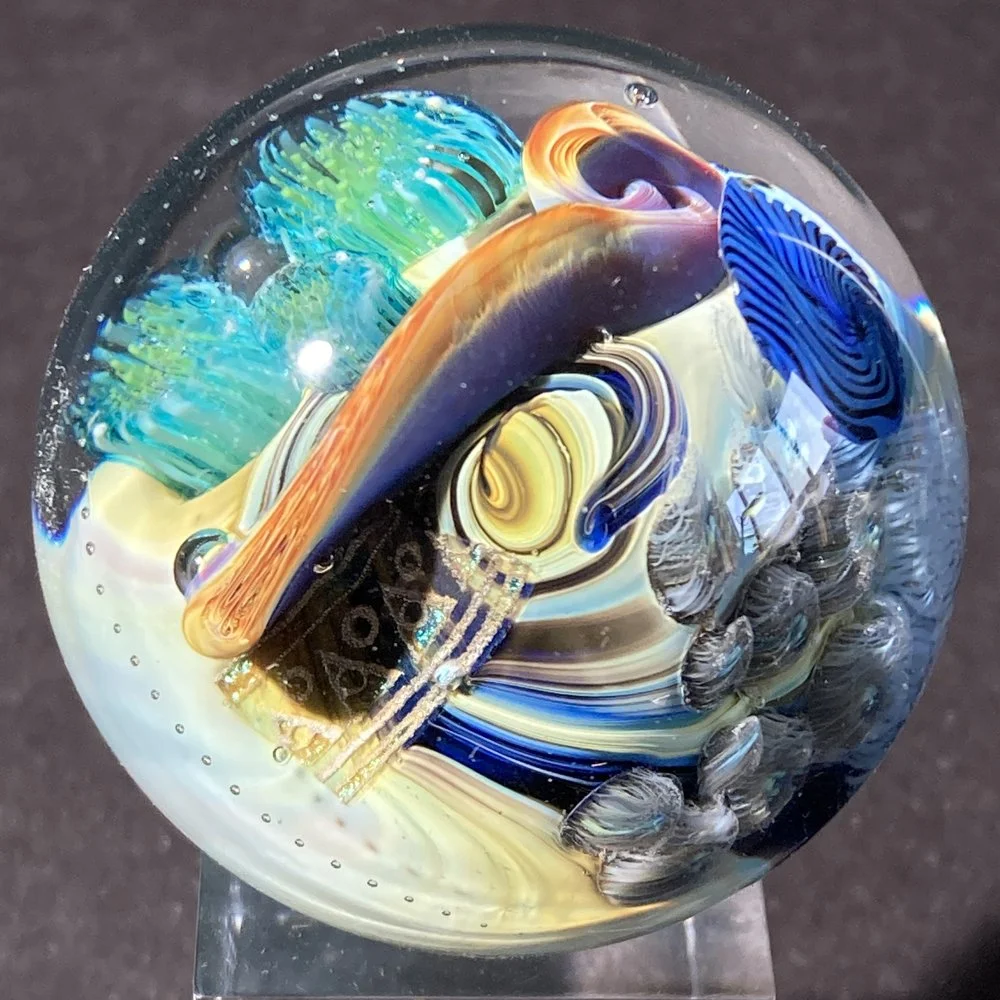 Acrylic Dimple Stand, 2" tall | Josh Simpson Glass