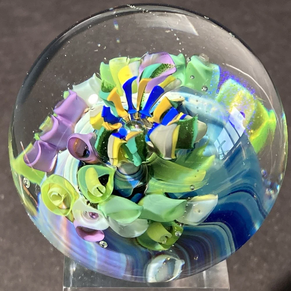 Acrylic Dimple Stand, 2.5" tall | Josh Simpson Glass