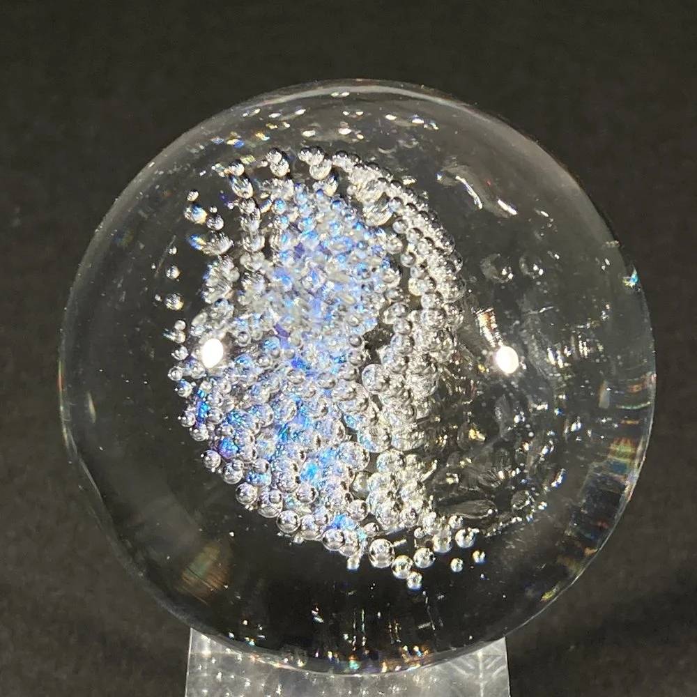 Acrylic Dimple Stand, 2.5" tall | Josh Simpson Glass