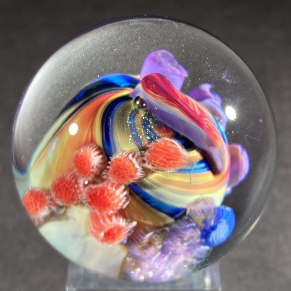Acrylic Dimple Stand, 2.5" tall | Josh Simpson Glass