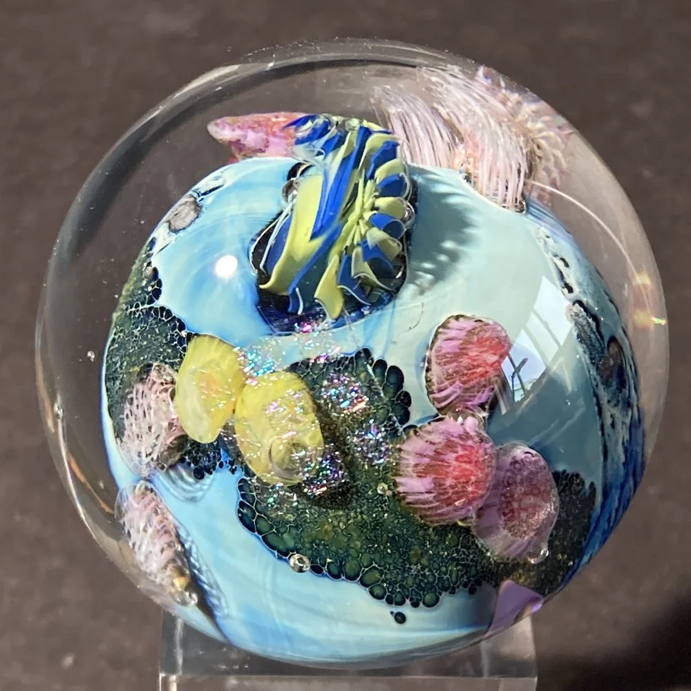 Acrylic Dimple Stand, 2.5" tall | Josh Simpson Glass