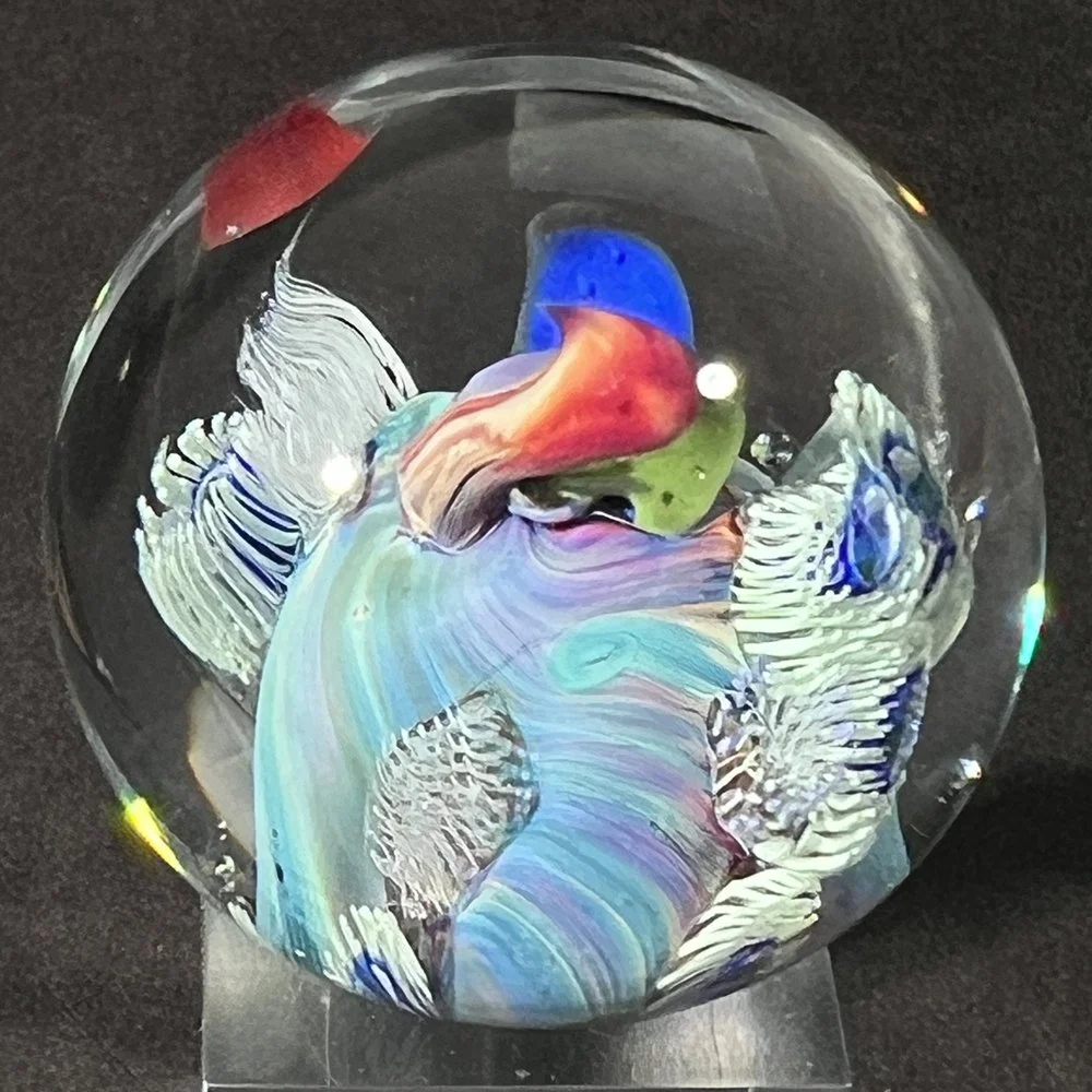 Acrylic Dimple Stand, .75" tall | Josh Simpson Glass