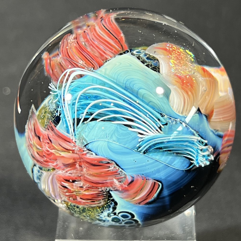 Acrylic Dimple Stand, .75" tall | Josh Simpson Glass