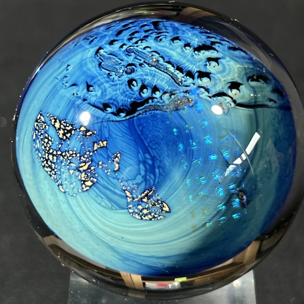 Acrylic Dimple Stand, .75" tall | Josh Simpson Glass