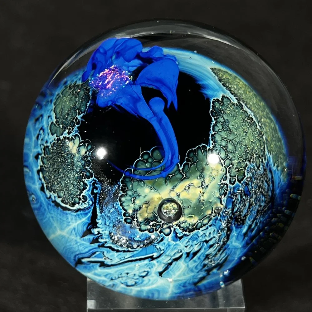 Acrylic Dimple Stand, 3" tall | Josh Simpson Glass