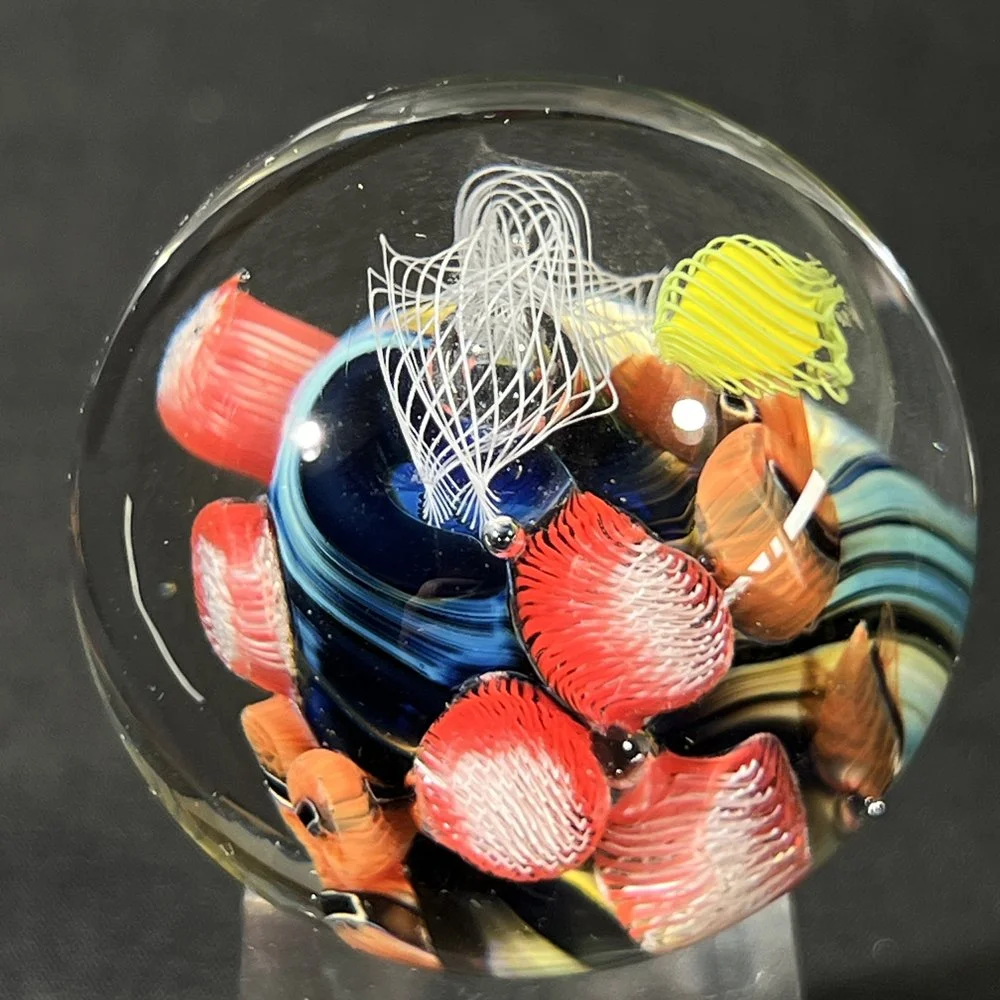 Acrylic Dimple Stand, .75" tall | Josh Simpson Glass