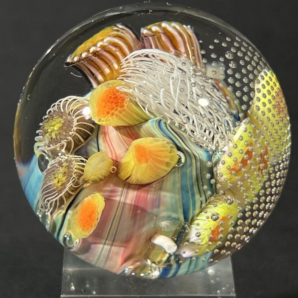 Acrylic Dimple Stand, 1.25" tall | Josh Simpson Glass