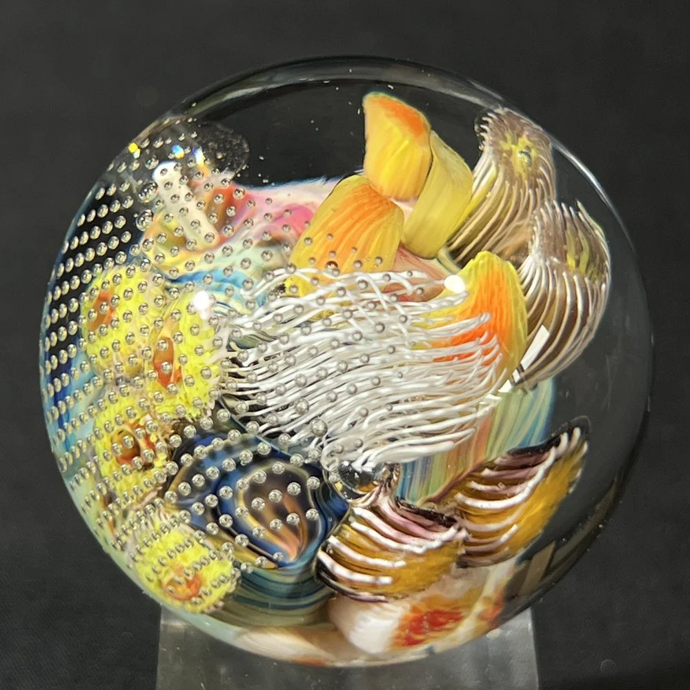 Acrylic Dimple Stand, 1.25" tall | Josh Simpson Glass