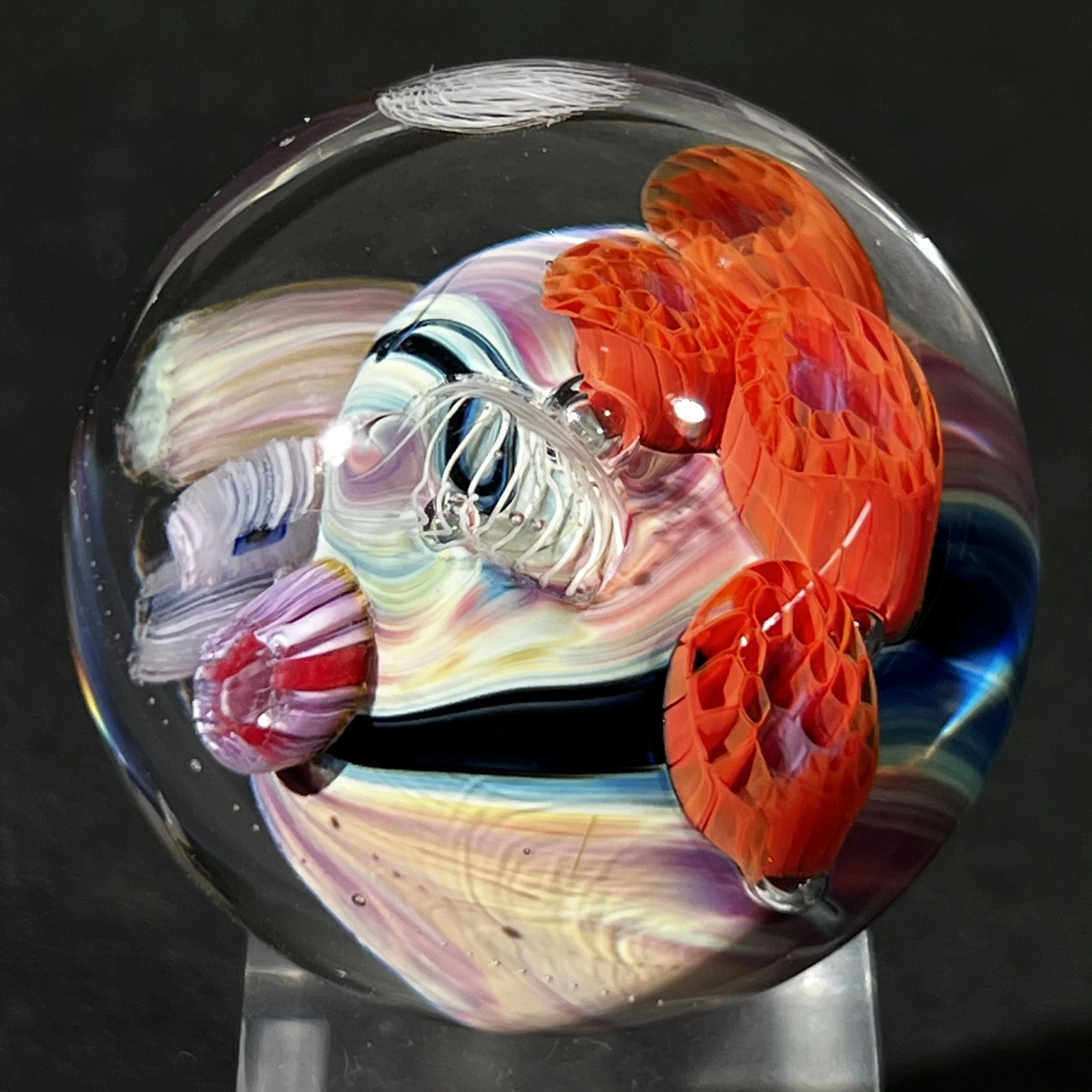 Acrylic Dimple Stand, .75" tall | Josh Simpson Glass