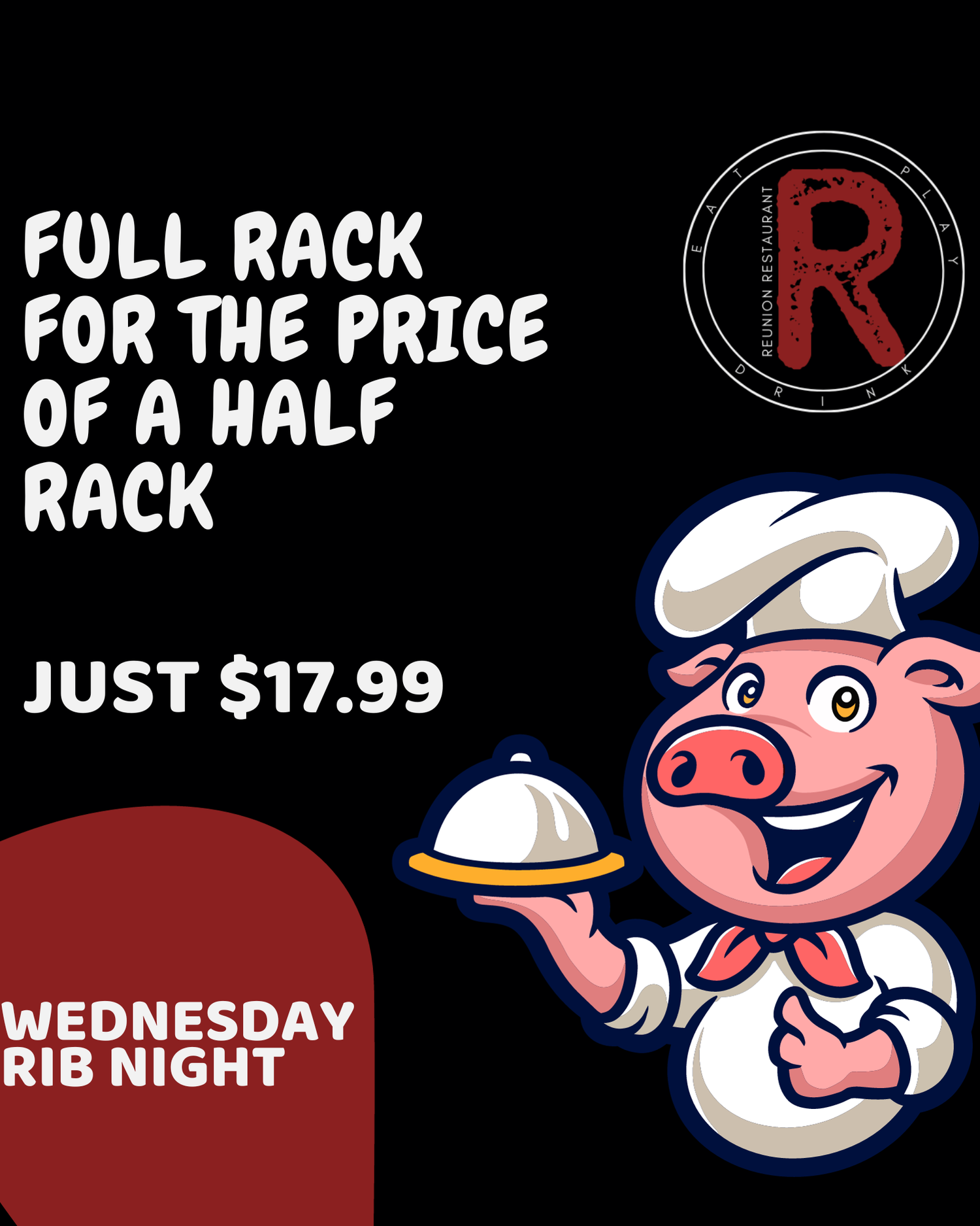 Daily Specials | Reunion Restaurant - Eat, Drink, PLAY!