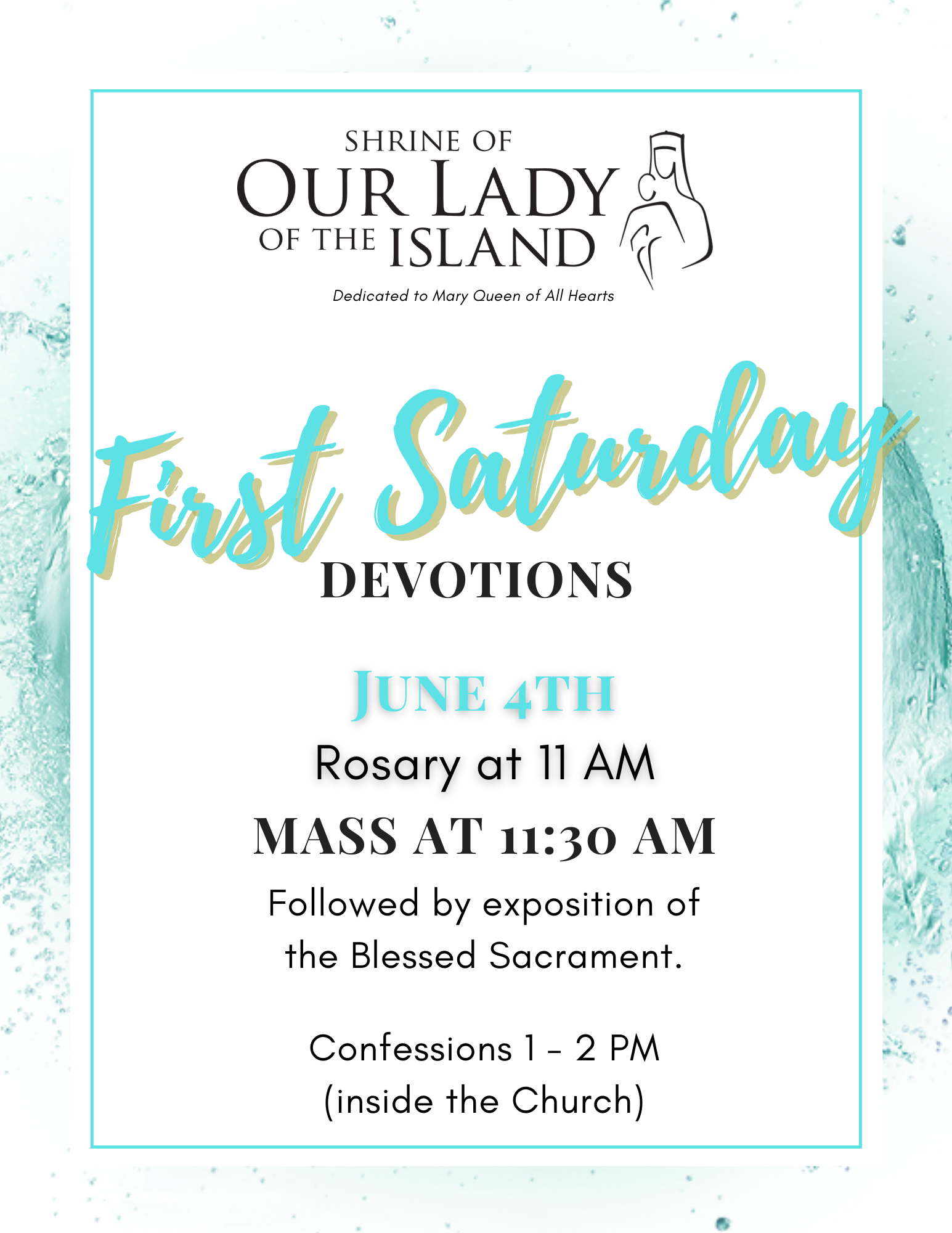 First Saturday Devotions — Shrine of Our Lady of the Island