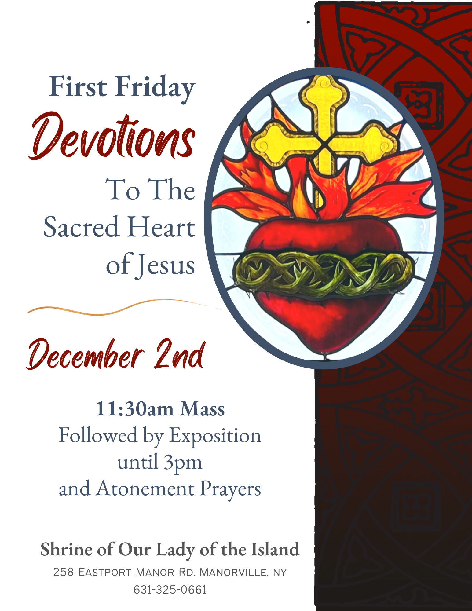 First Friday Devotions — Shrine of Our Lady of the Island