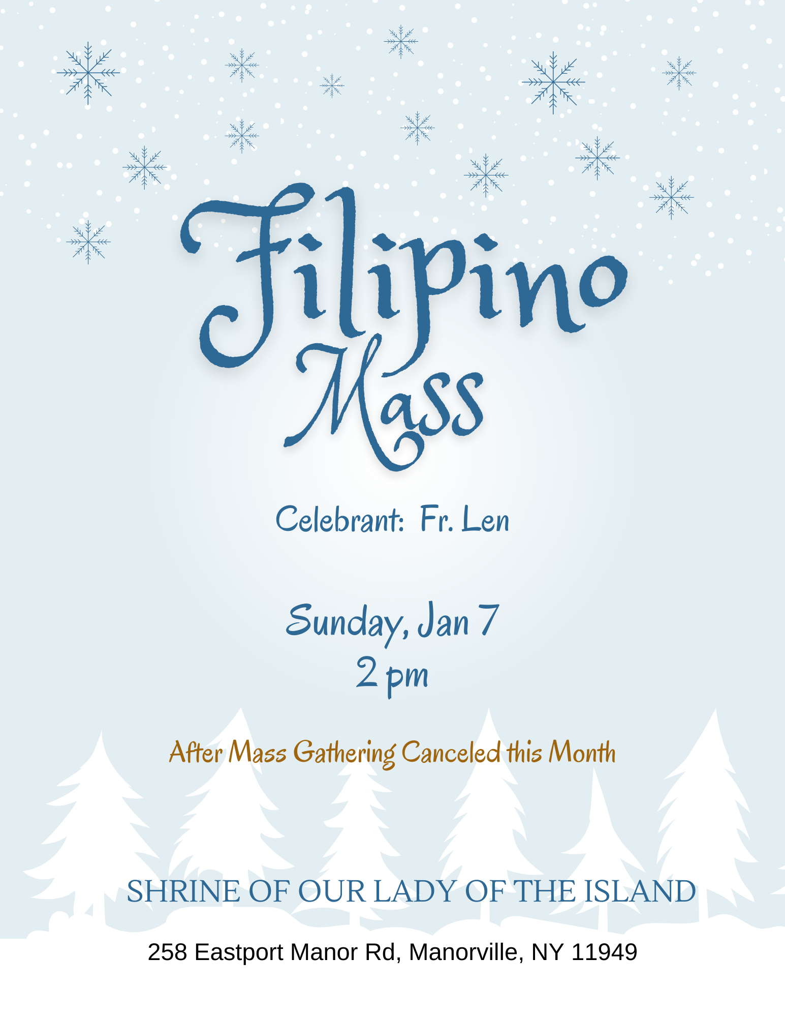 Filipino Mass — Shrine of Our Lady of the Island