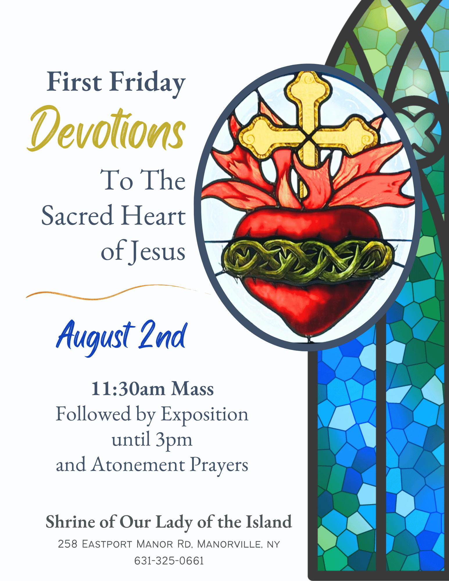 First Friday Devotions — Shrine of Our Lady of the Island