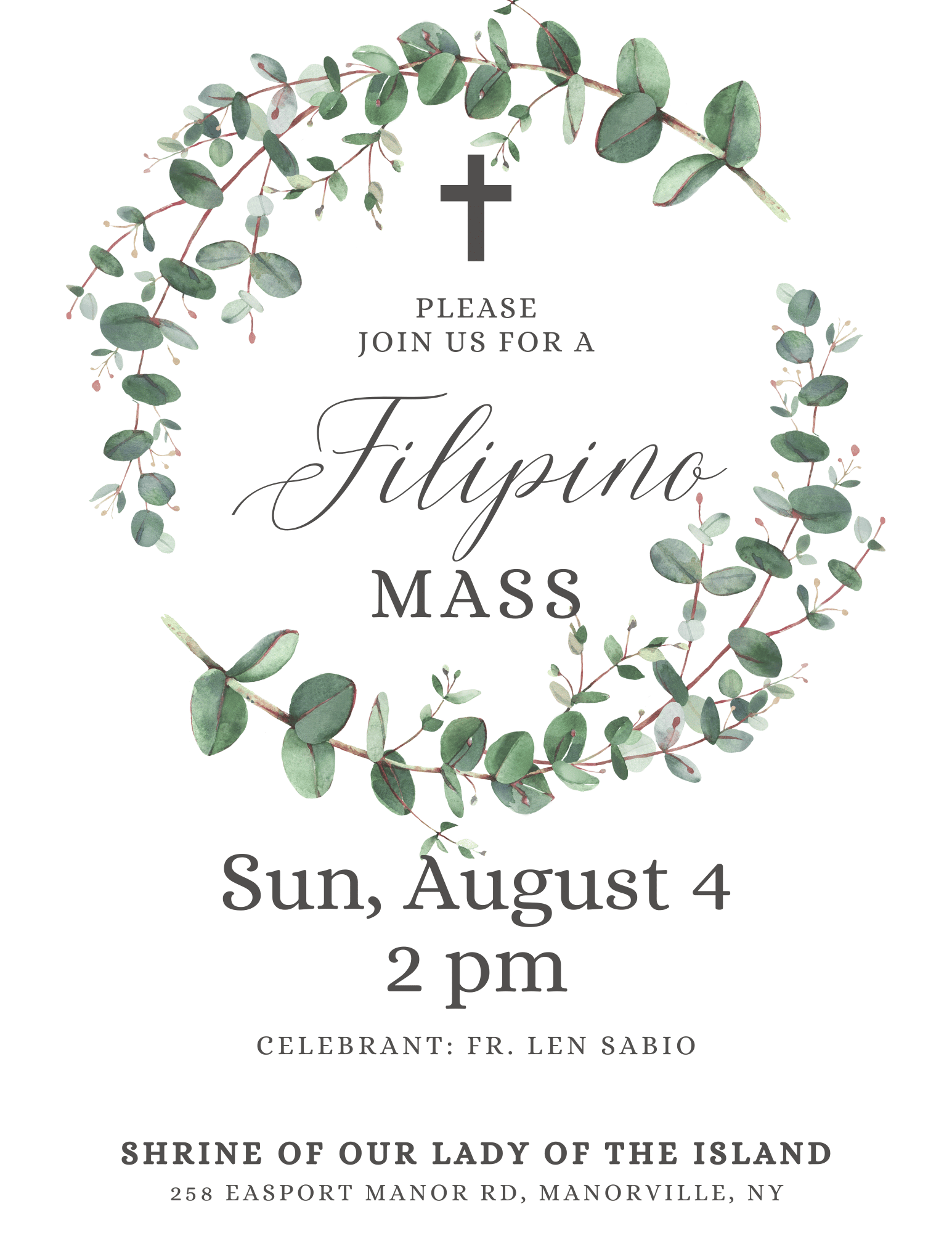 Filipino Mass — Shrine of Our Lady of the Island